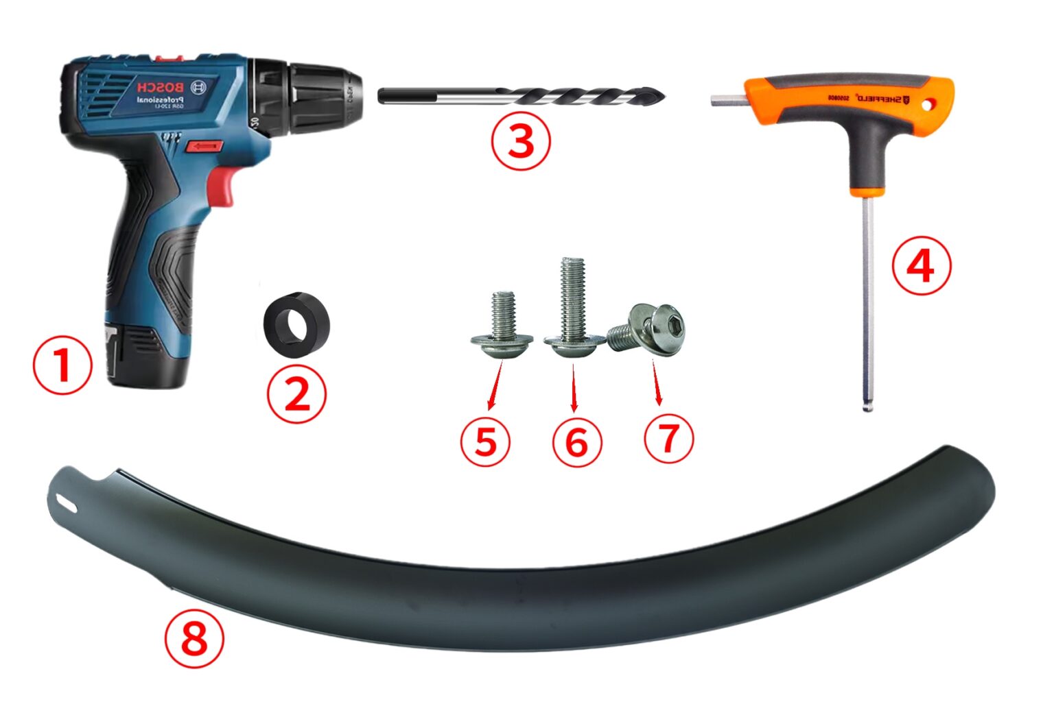 Mountain Bike Rear Aluminum Mudguard Installation Instructions - FreyBike